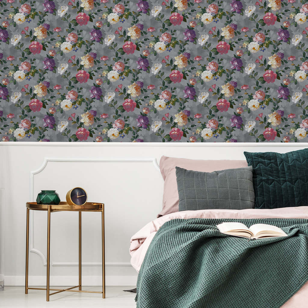 Isabelle Grey Wallpaper - Superfresco Easy
